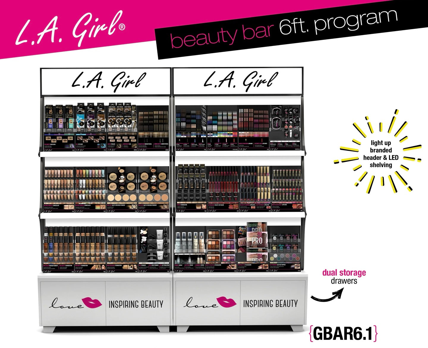 [WHOLESALE] BEAUTY BAR 6FT MODULE PROGRAM – ABOUT QUEEN