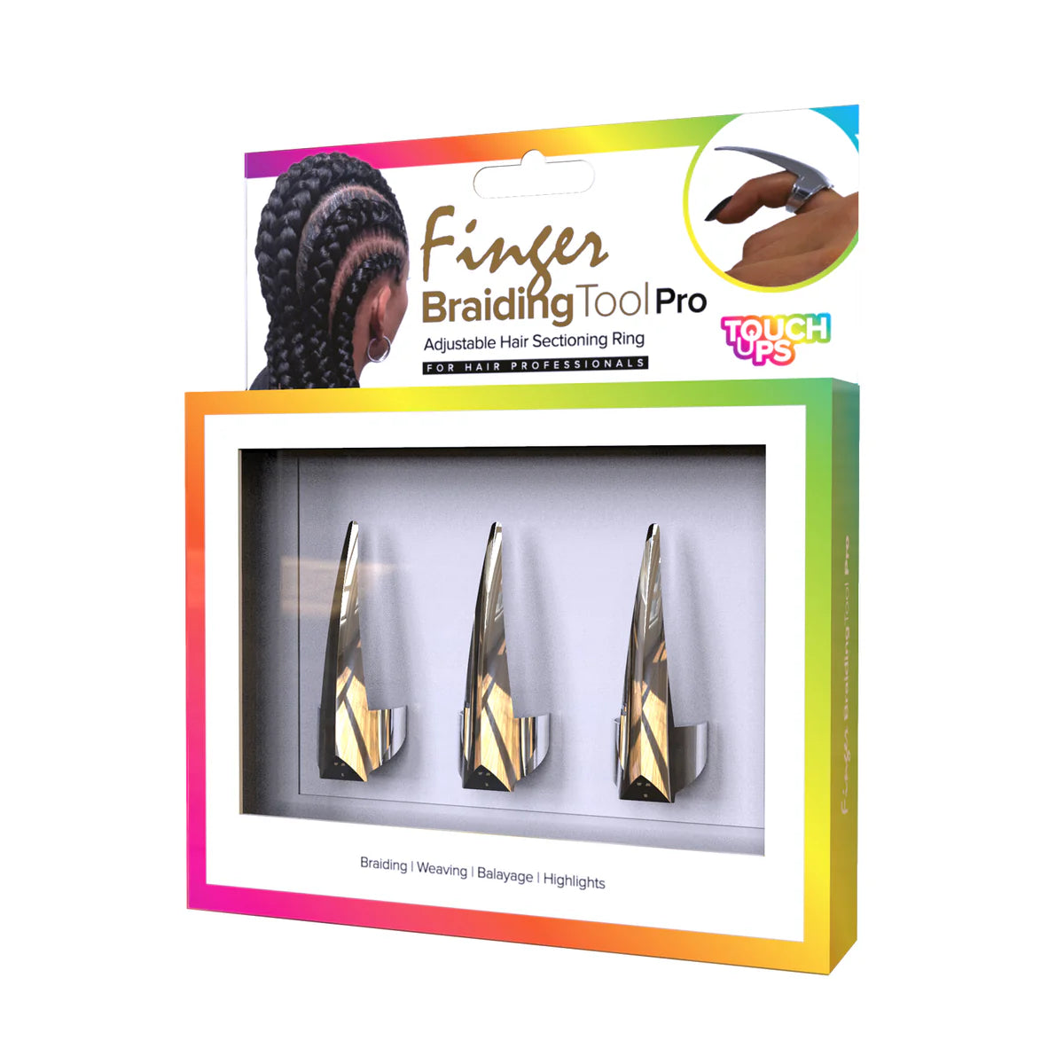 [WHOLESALE] FINGER BRAIDING TOOL HAIR SECTIONING RING GOLD – ABOUT QUEEN